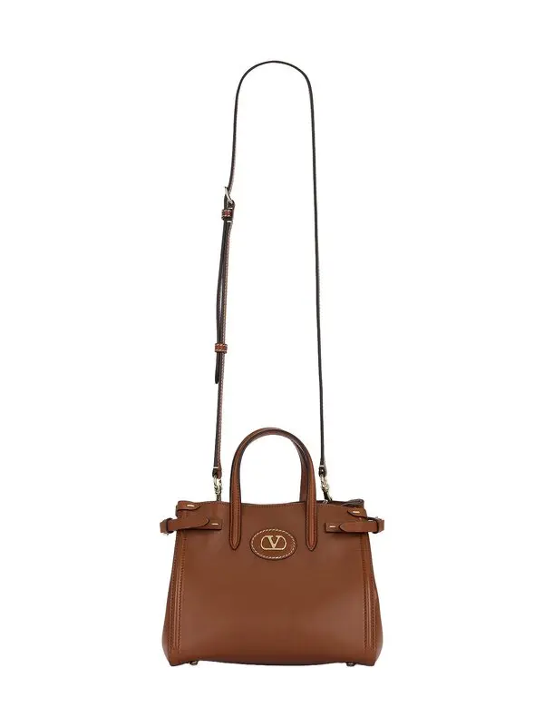 Valentino Garavani Antibes Small Tote Bag - Tobacco