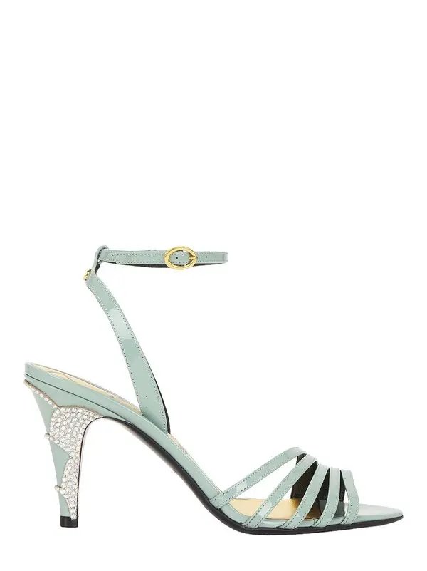 Valentino Garavani Ladycrush Sandal - Morning Dew & Silver Shade