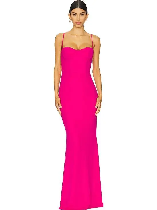 Katie May Yasmin Gown - Pink Peacock
