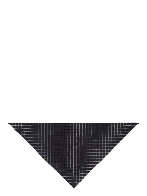 Vince Trellis Plaid Headkerchief - Black