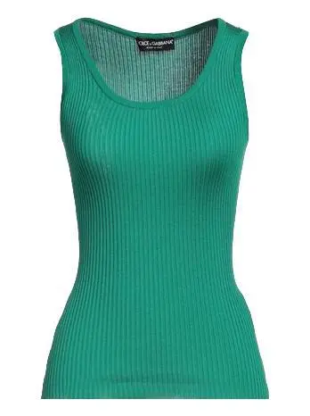 Dolce & Gabbana Silk Sleeveless Sweater - Green
