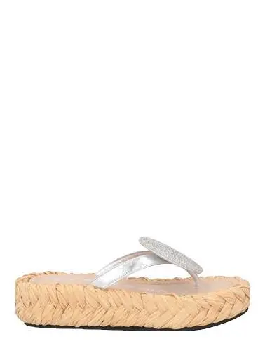 STRATEGIA Espadrille Sandals - Silver