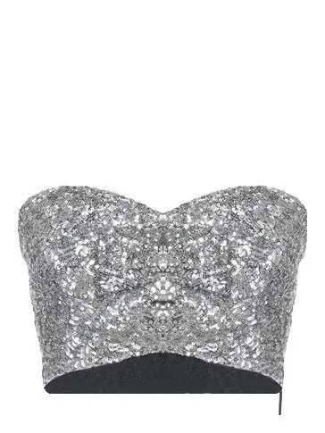 MSGM Tube Top - Silver