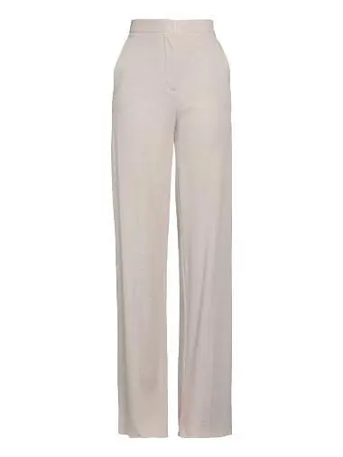 Max Mara Wide Leg Flannel Pants - Beige