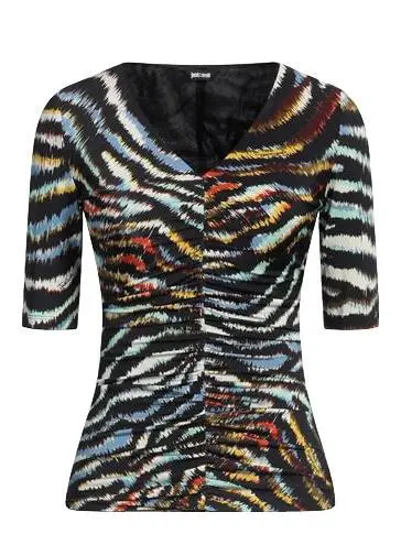 Just Cavalli Top In Viscose And Elastane - Black