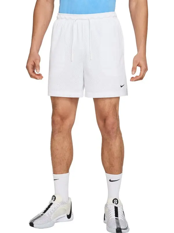 Nike Dri-fit 5" Mesh Basketball Shorts - White