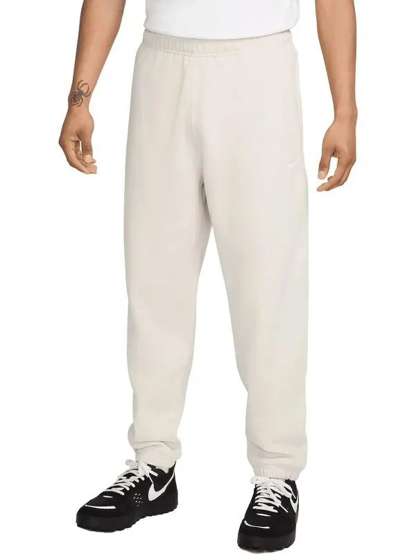 Nike Solo Swoosh Fleece Pants - Grey
