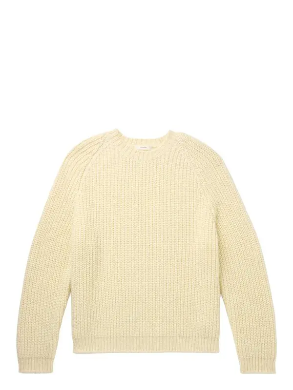 THE ROW Adonis Ribbed-knit Sweater - Neutrals