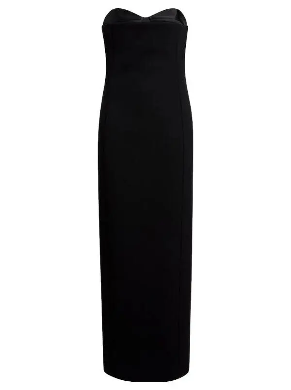 Khaite Yael Strapless Dress - Black