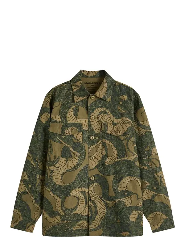 MAHARISHI Snakeskin Utility Overshirt - Woodland