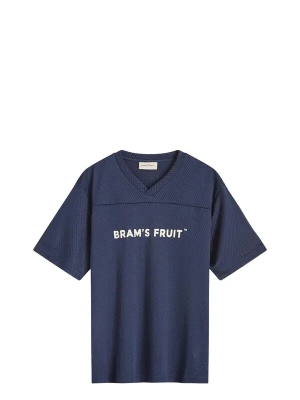 BRAM'S FRUIT Mesh Soccer T-shirt - Navy