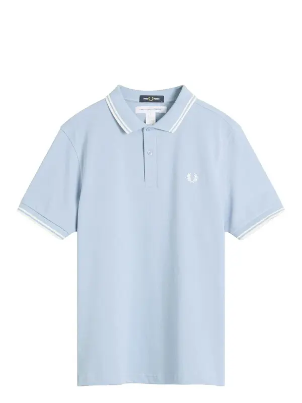 Comme Des Garçons X Fred Perry Polo Shirt - Sky Blue