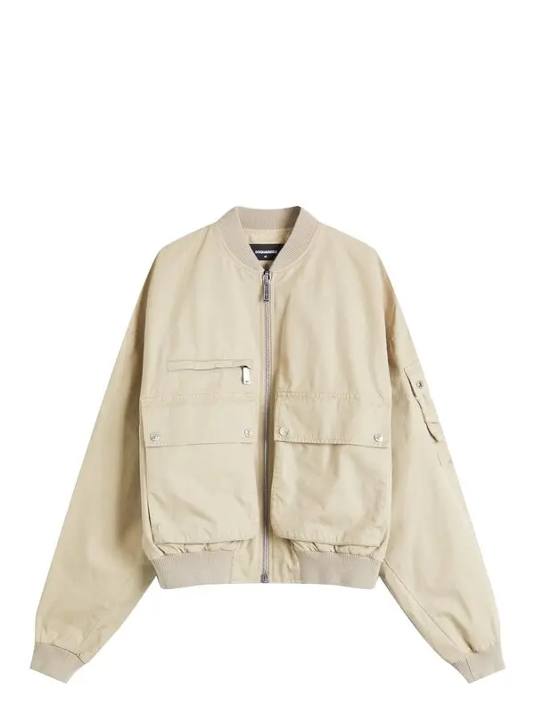 Dsquared2 Utility Bomber Jacket - Stone