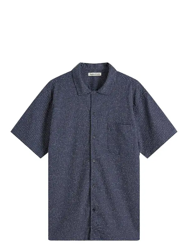 You Must Create Rib Stitch Malick Vacation Shirt - Blue/white
