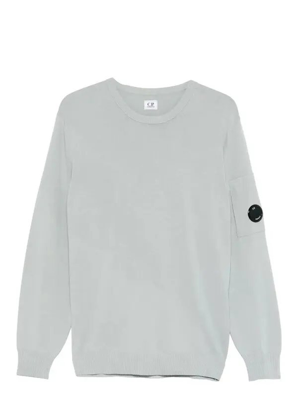 C.P. COMPANY Lens-detail Crewneck Sweater - Blue