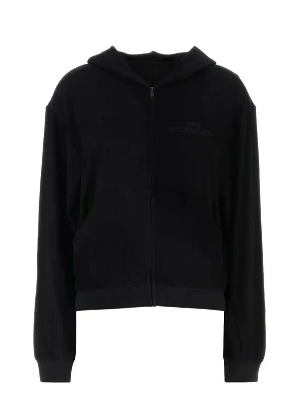 Balenciaga Zip-up Hoodie - Black