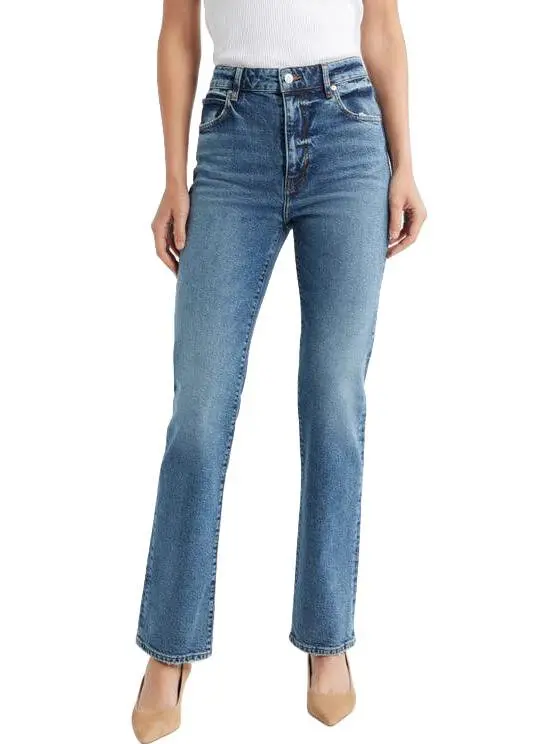 FRAME The Ruler High-waist Straight-leg Jeans - Halo