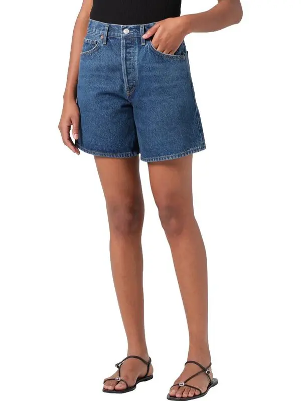 AGOLDE Dame High-waist Denim Shorts - Enamour