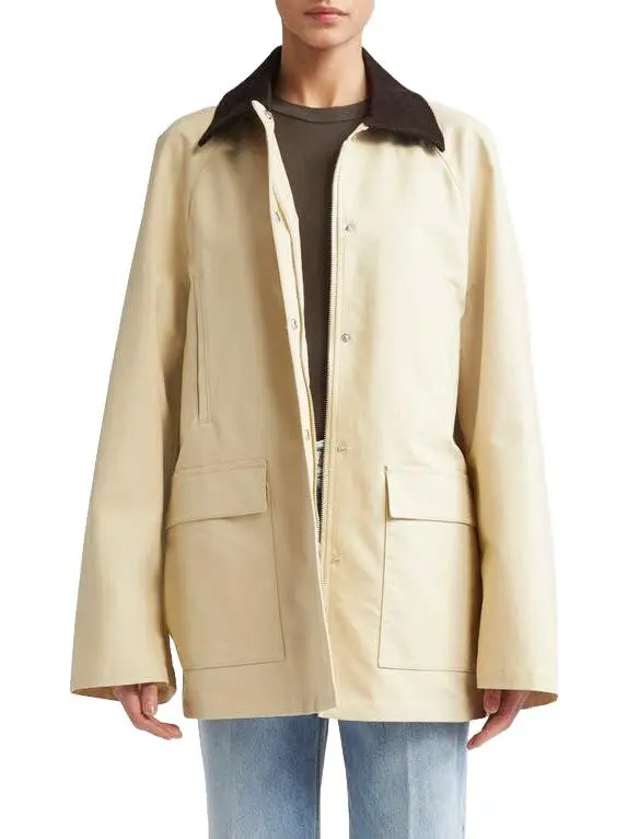 TOTEME County Waxed Organic Cotton Coat - Peanut