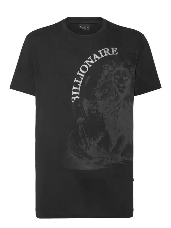 BILLIONAIRE Lion-print T-shirt - Black