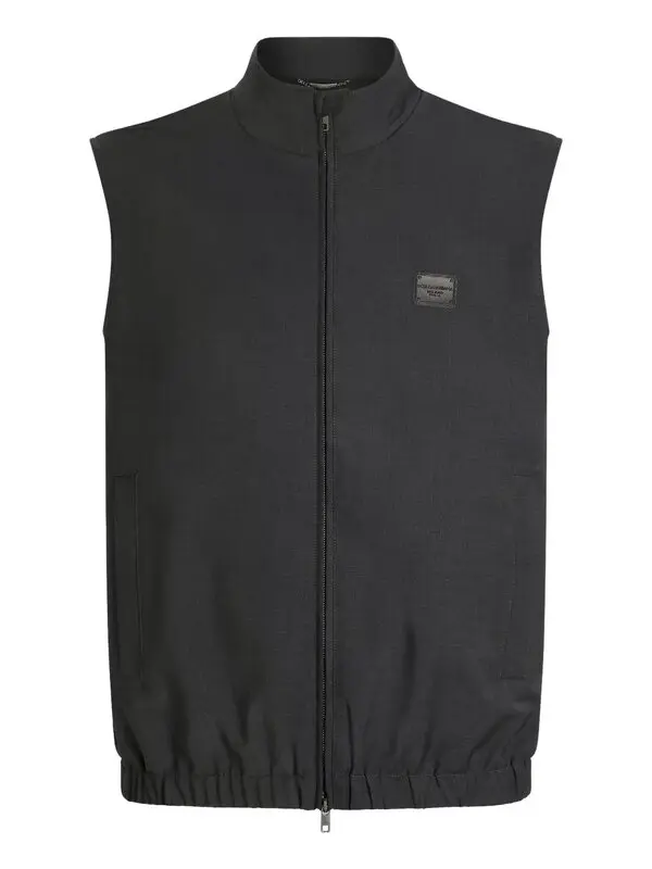 Dolce & Gabbana Logo-plaque Vest - Grey