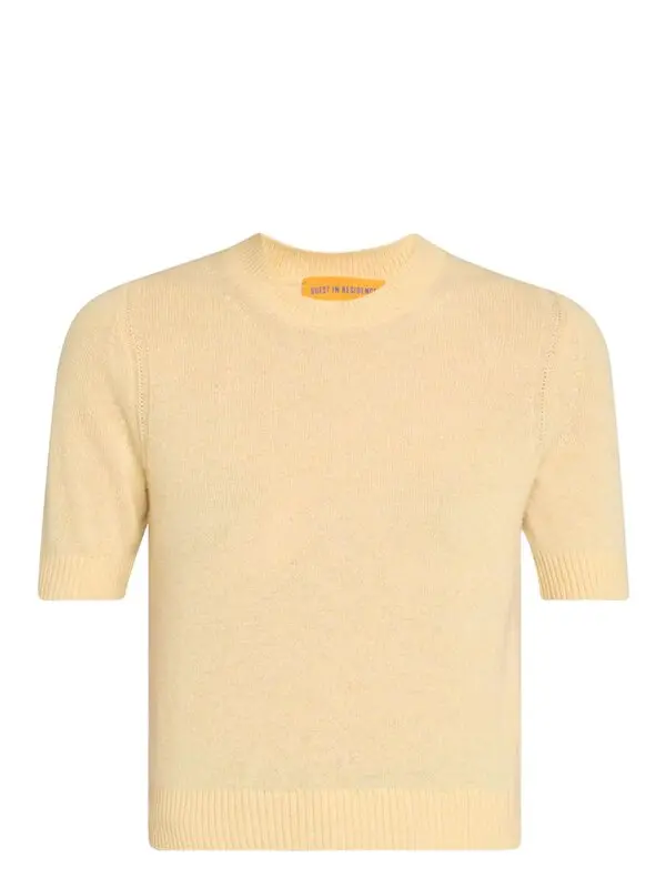 Guest In Residence Cashmere Sweater Tee - Butter