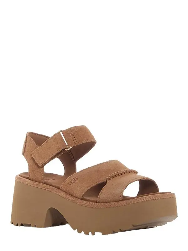 UGG New Heights Platform Sandals - Chestnut
