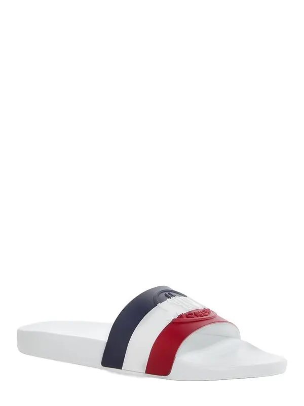 Moncler Basile Slide Sandals - White