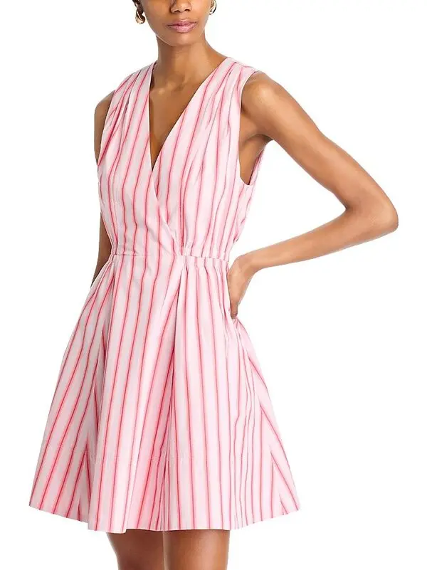 Derek Lam 10 Crosby Tia Striped Mini Dress - Benibana Multi