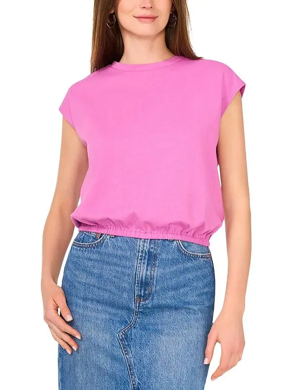Vince Camuto Cropped Top - Violet Blush