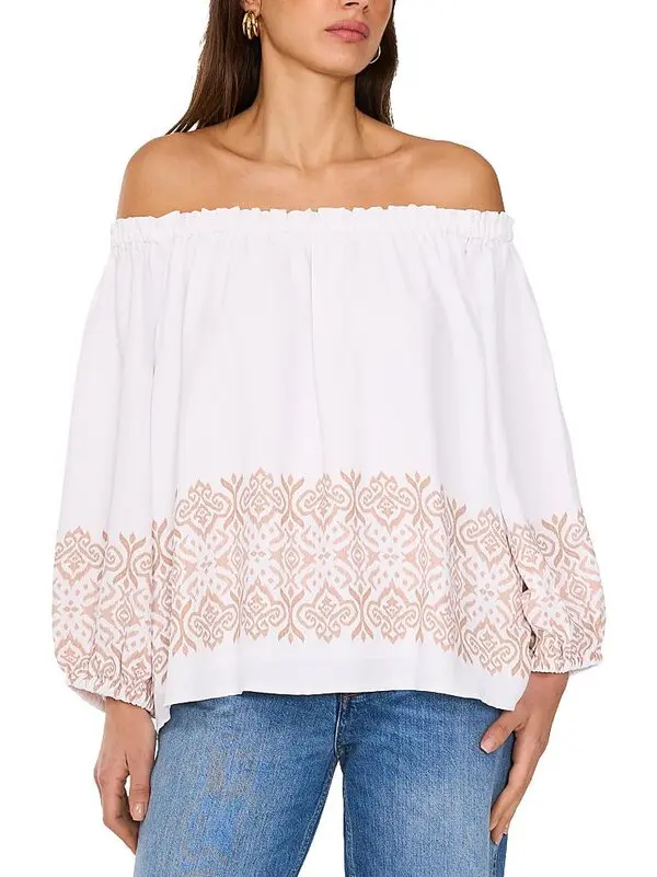 Vince Camuto Off The Shoulder Top - Ultra White