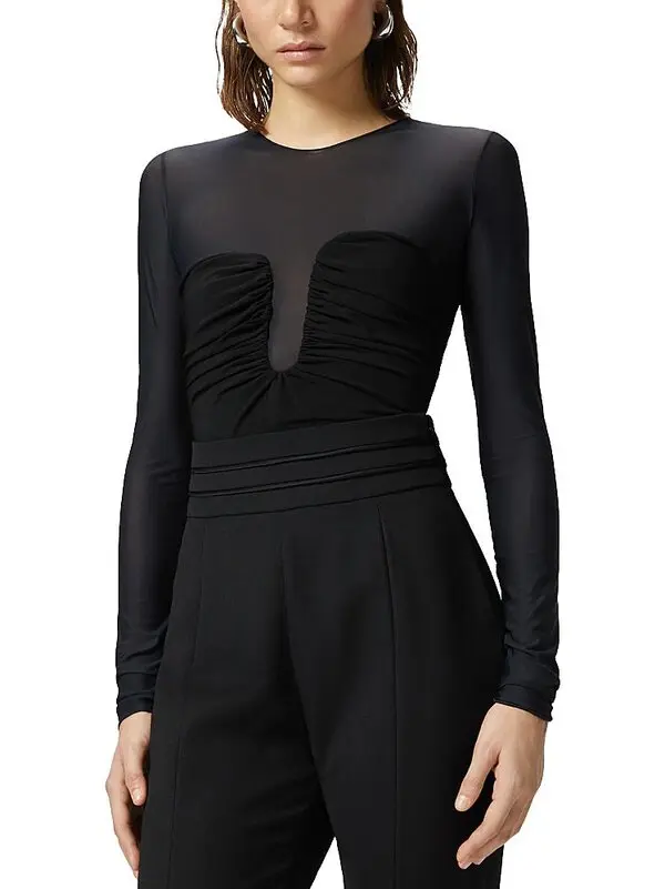Pinko Jersey Bodysuit - Limo Black