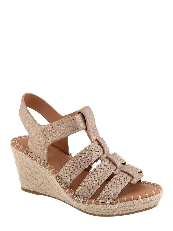 KENNETH COLE Capelin Woven Sandals - Matte Gold