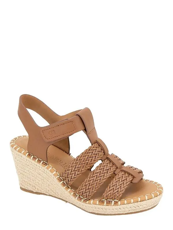 KENNETH COLE Capelin Woven Sandals - Tan Leather