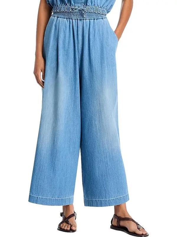 Fabiana Filippi High-rise Wide Leg Cotton Pants - Light/pastel