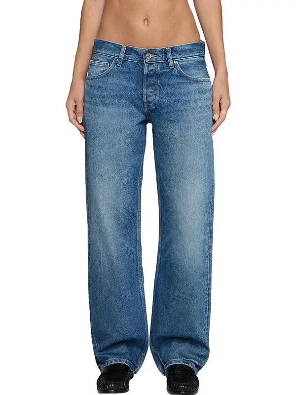 EB DENIM Low Rise Baggy Straight Jeans - Eagle