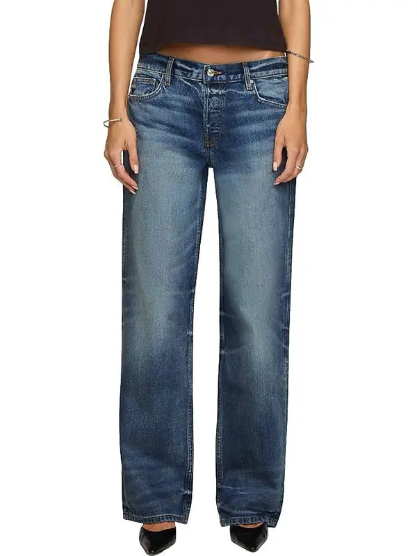 EB DENIM Low Rise Straight Leg Jeans - Tommy