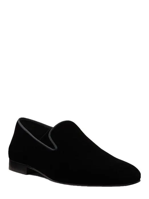 STUART WEITZMAN Buzz Venetian Loafer - Black Velvet