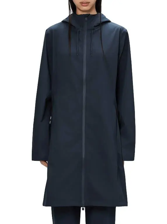 Rains Suva Waterproof Hooded Raincoat - Navy
