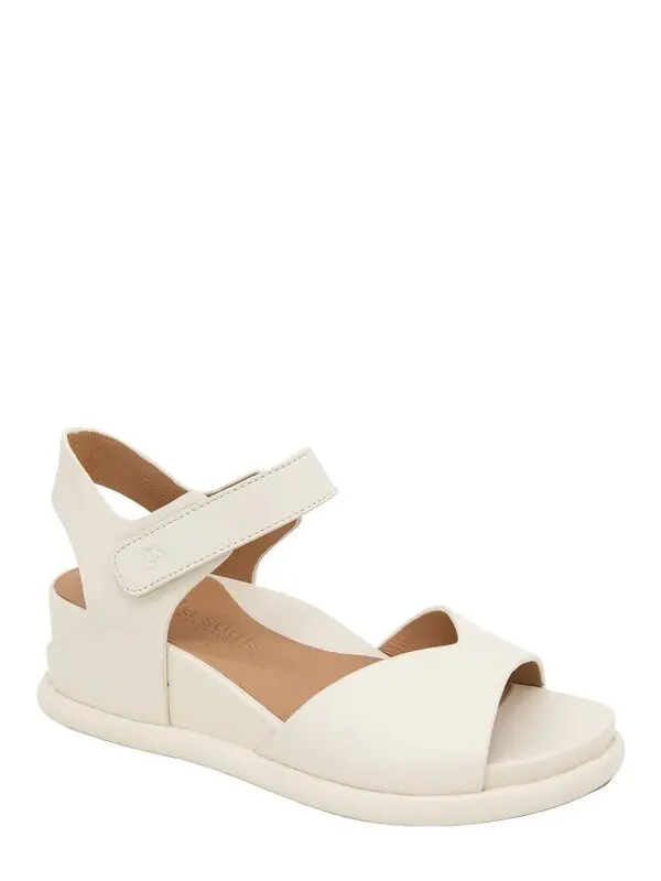 Gentle Souls By Kenneth Cole Jalleen Wedge Sandal - Stone Leather