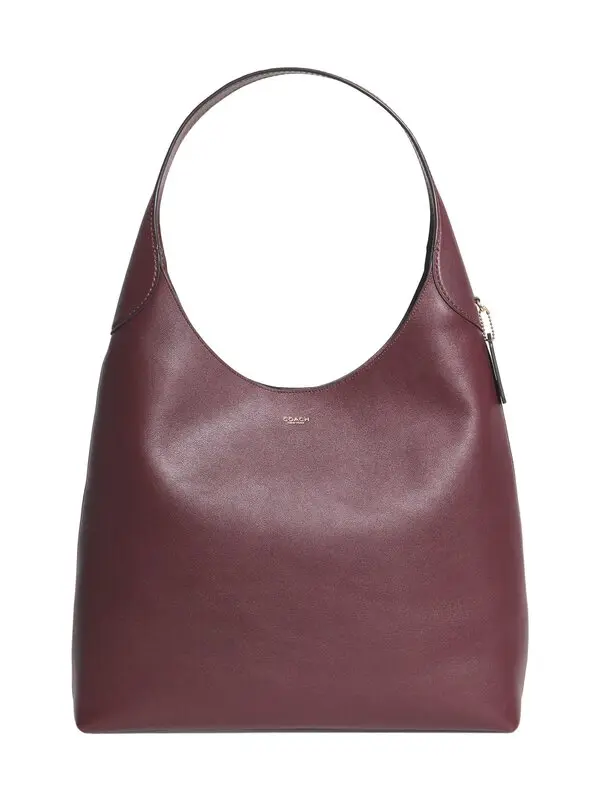 COACH Leather Brooklyn Shoulder Bag - Burgundy