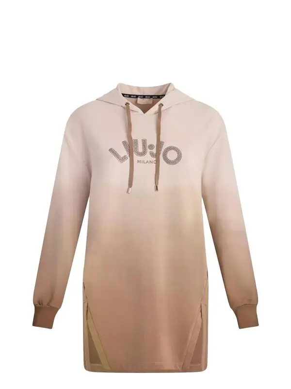 Liu Jo Rhinestone-embellished Hoodie - Brown