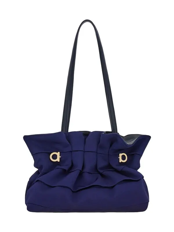 FERRAGAMO Soft Shoulder Bag - Blue