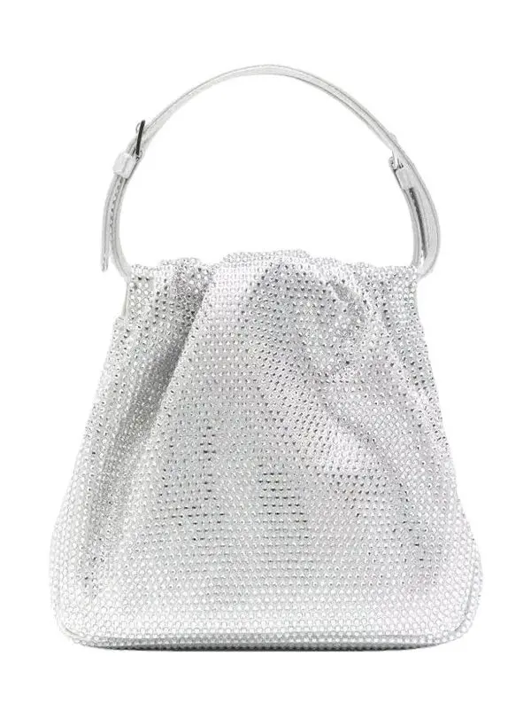 Amina Muaddi Vittoria Mini Bag - Silver