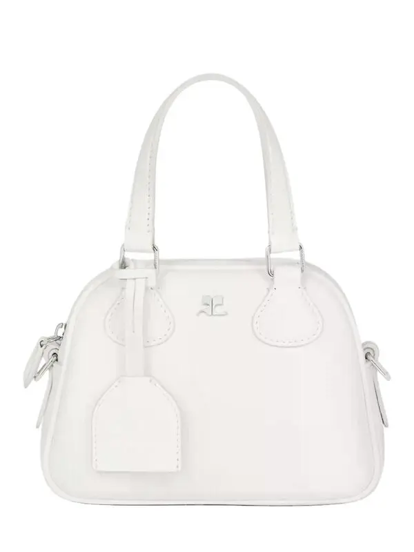 COURREGES Mini Ac Stud Tote Bag - White