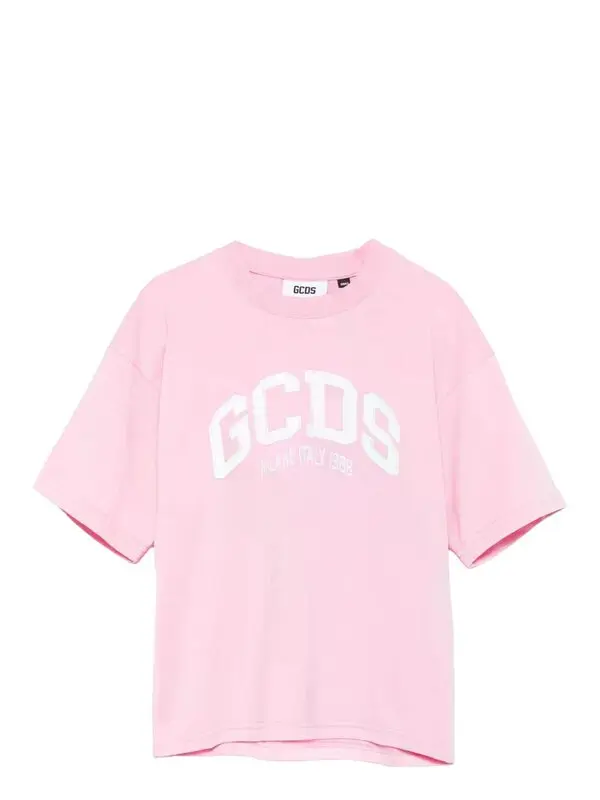 Gcds Lounge-logo T-shirt - Pink