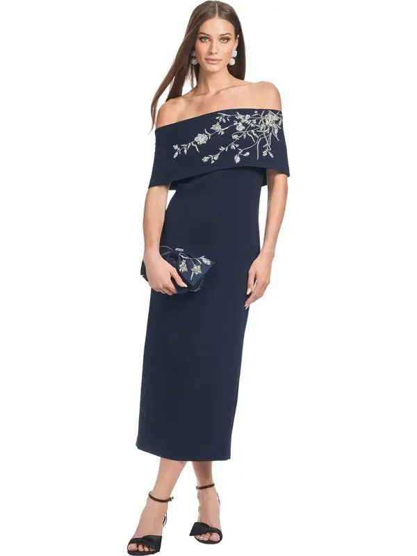 Sachin & Babi Naira Off-the-shoulder Dress - Midnight