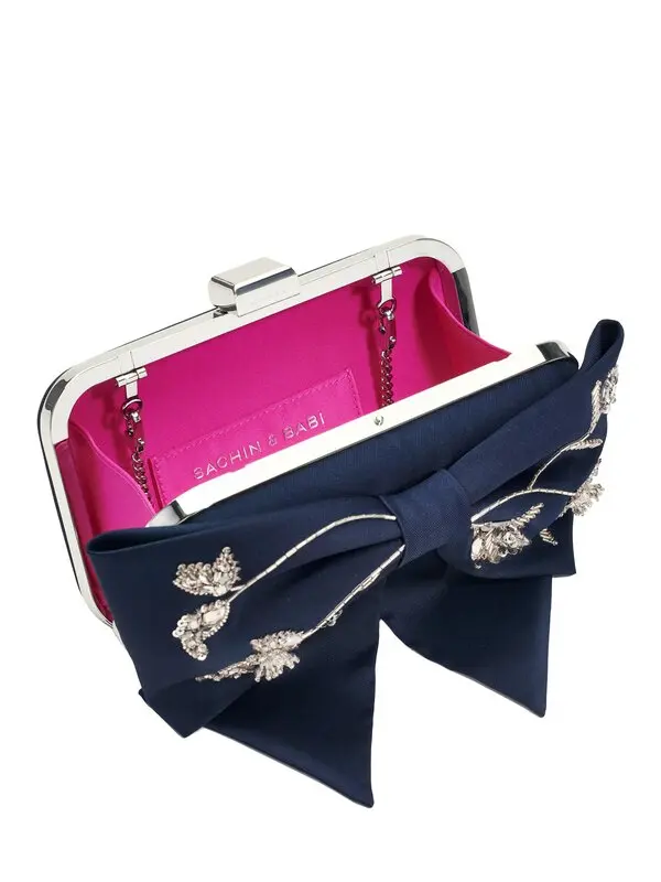 Sachin & Babi Embroidered Cupid's Clutch - Night Sky