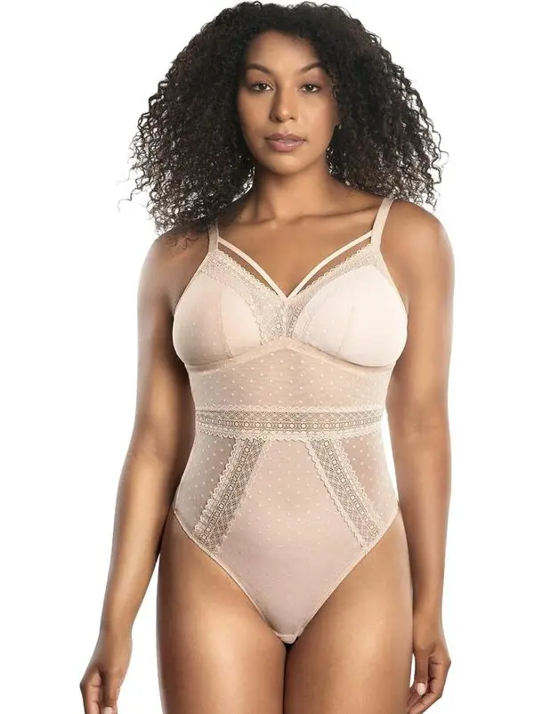 Parfait Mia Dot Wire-free Bodysuit - Cameo Rose