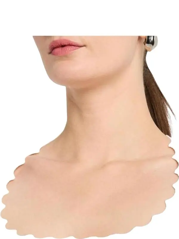 Emporio Armani Scalloped Scoop-neck Blouse - Warm White